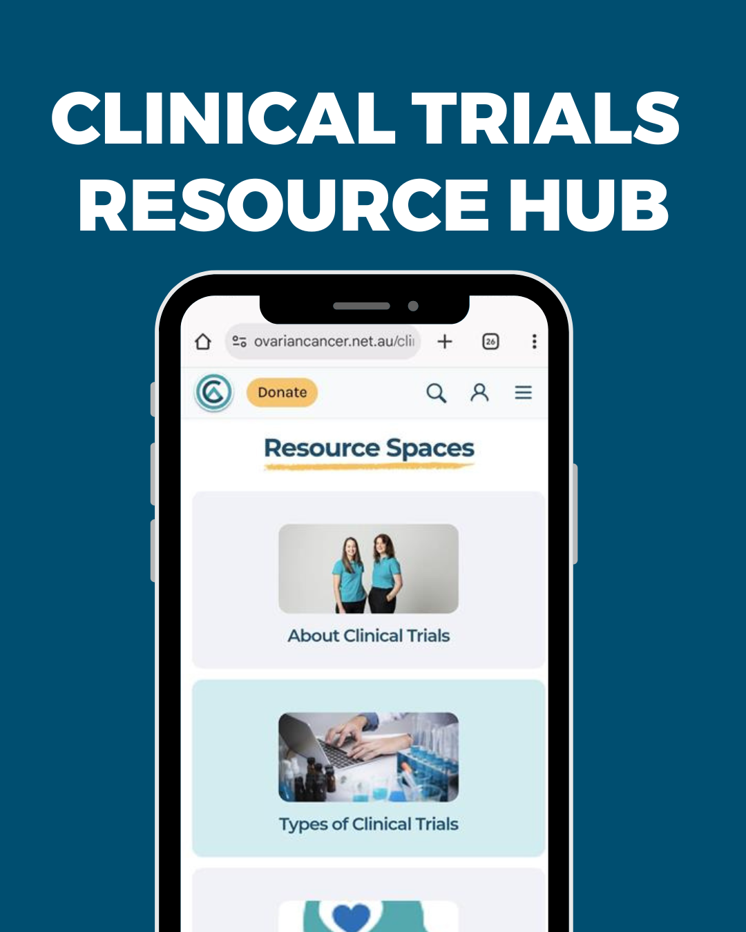 New Clinical Trials Resource Hub to Support Women with Ovarian Cancer